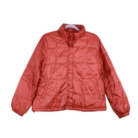 Madewell | Jackets & Coats | Madewell Orange Polyester Full Zip ...